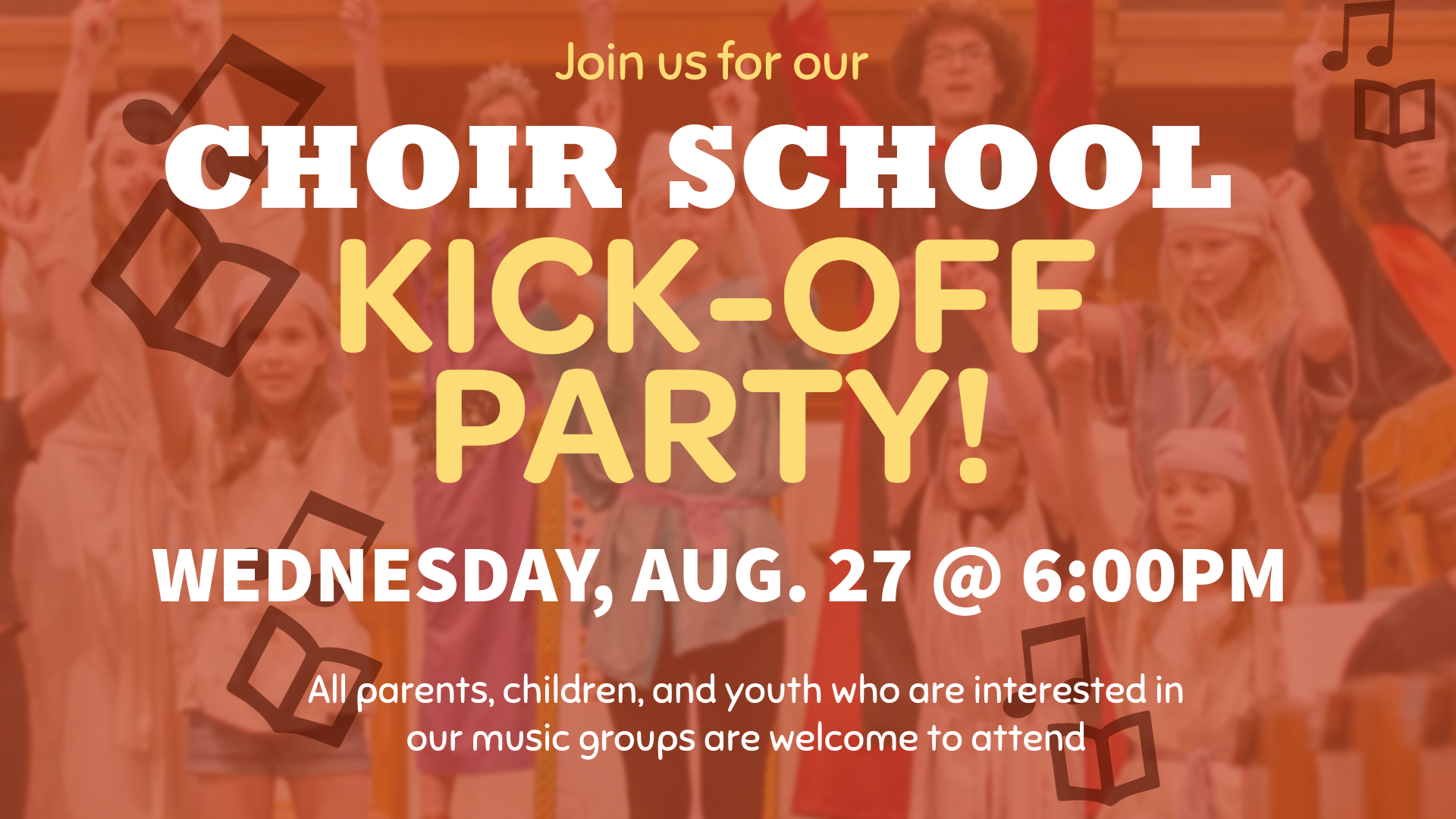 Children's and Youth Music Kickoff August 27