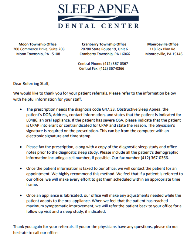Physician R Reference Letter Sleep Apnea - Infoupdate.org