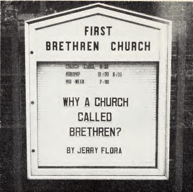 Why A Church Called Brethren?