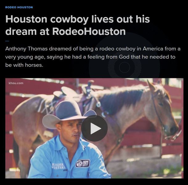 Meet Anthony Thomas - Rodeo Cowboy and Founder