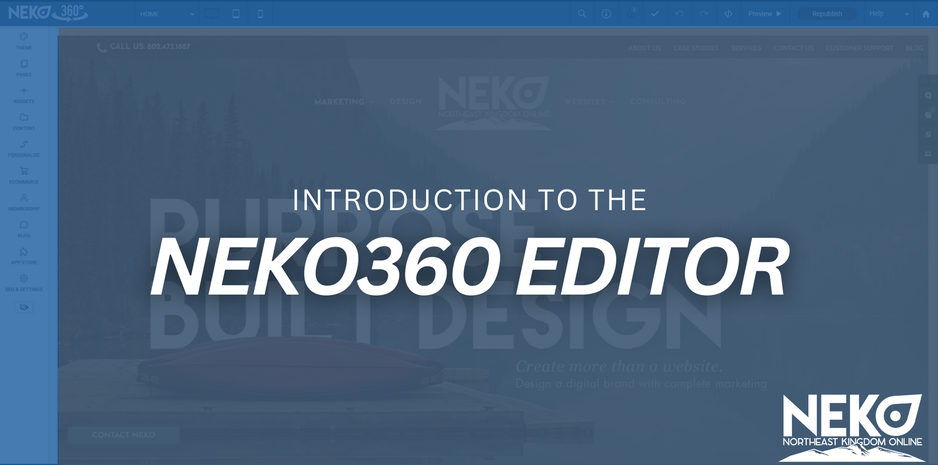 Introduction to the NEKO360 Website Editor - Video!
