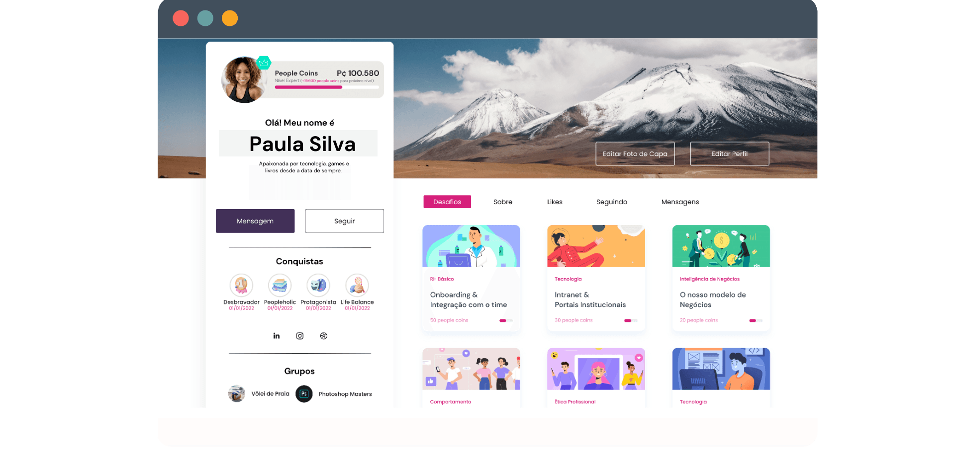 Peoplefy RH Plataforma de Comunicação, Gamificação e Engajamento