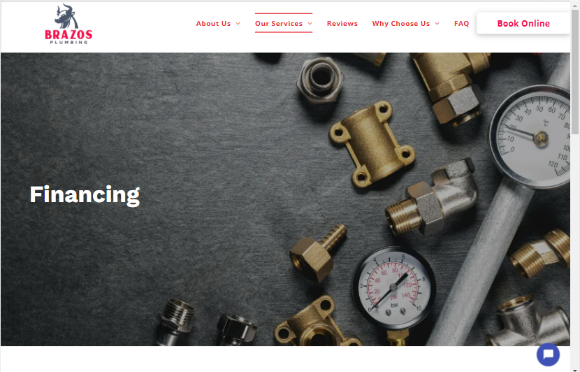 Financing | Brazos Plumbing | Webster, TX