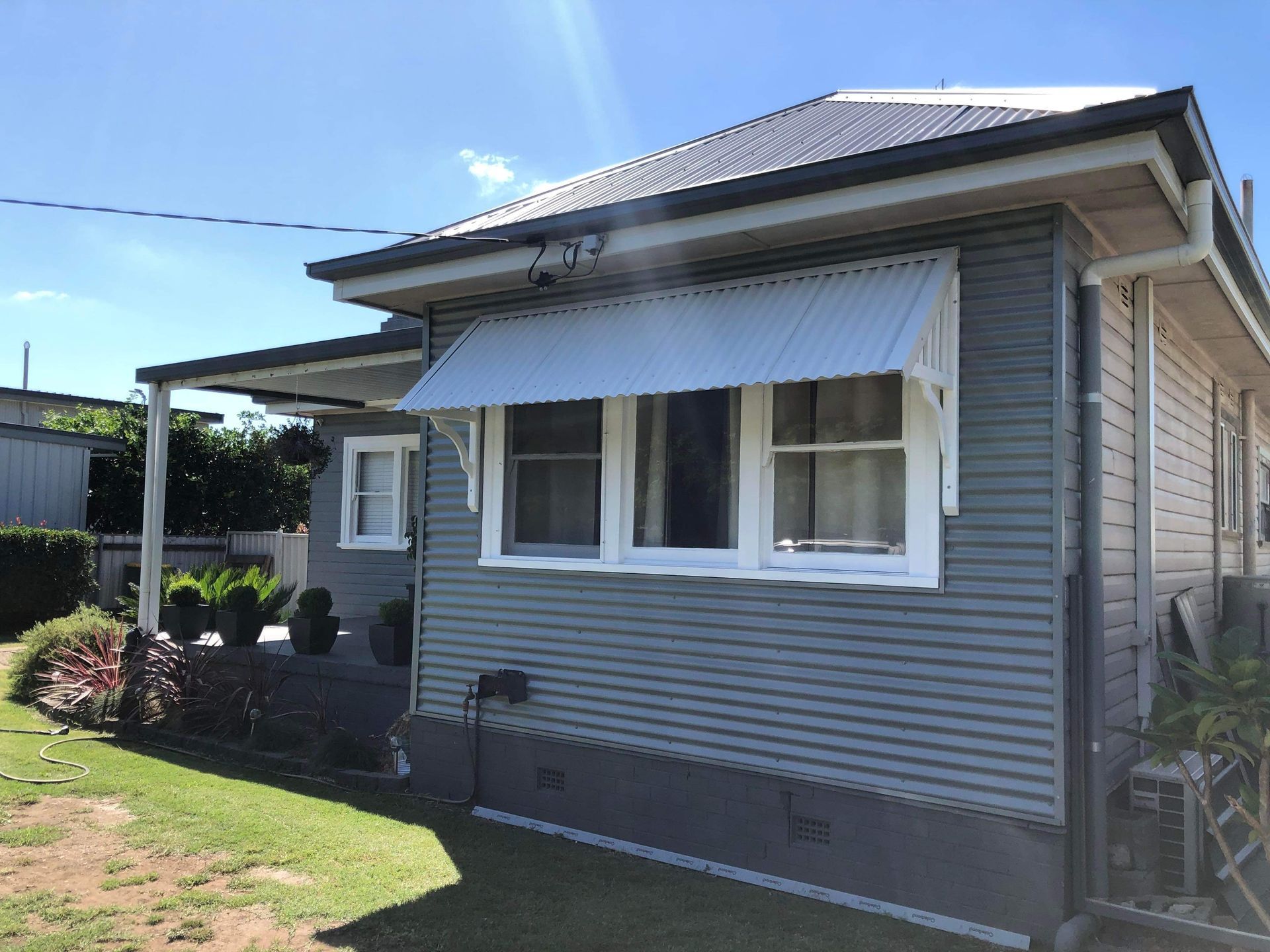 Custom Orb Corrugated Awnings in the Hunter Valley | Heritage Window ...