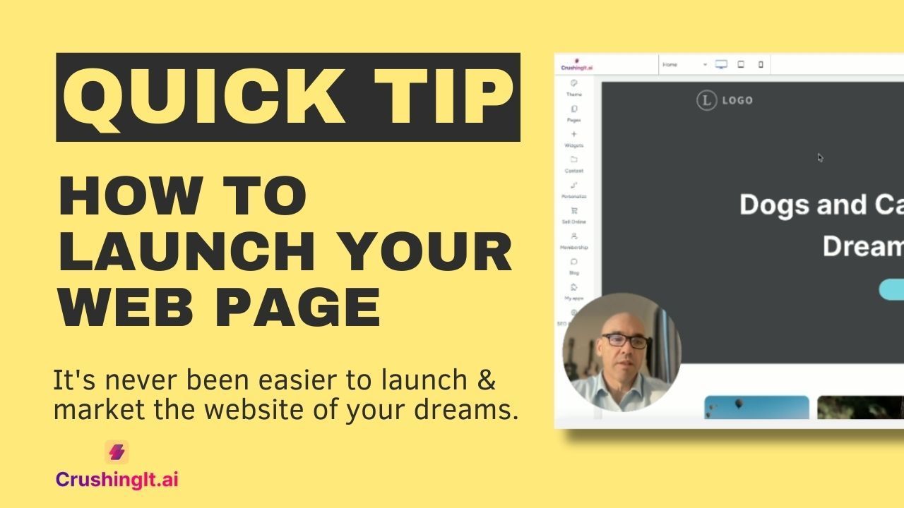 Quick Tip: How to launch your web page