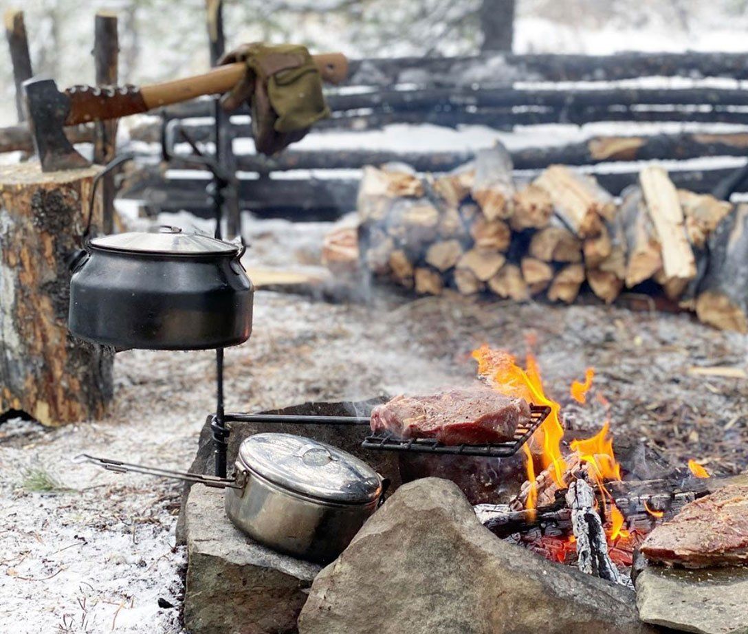 Traditional bushcraft cooking equipment│TJM Metalworks