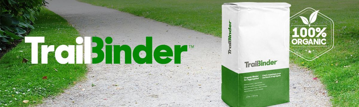 Organic binder for aggregate pathways