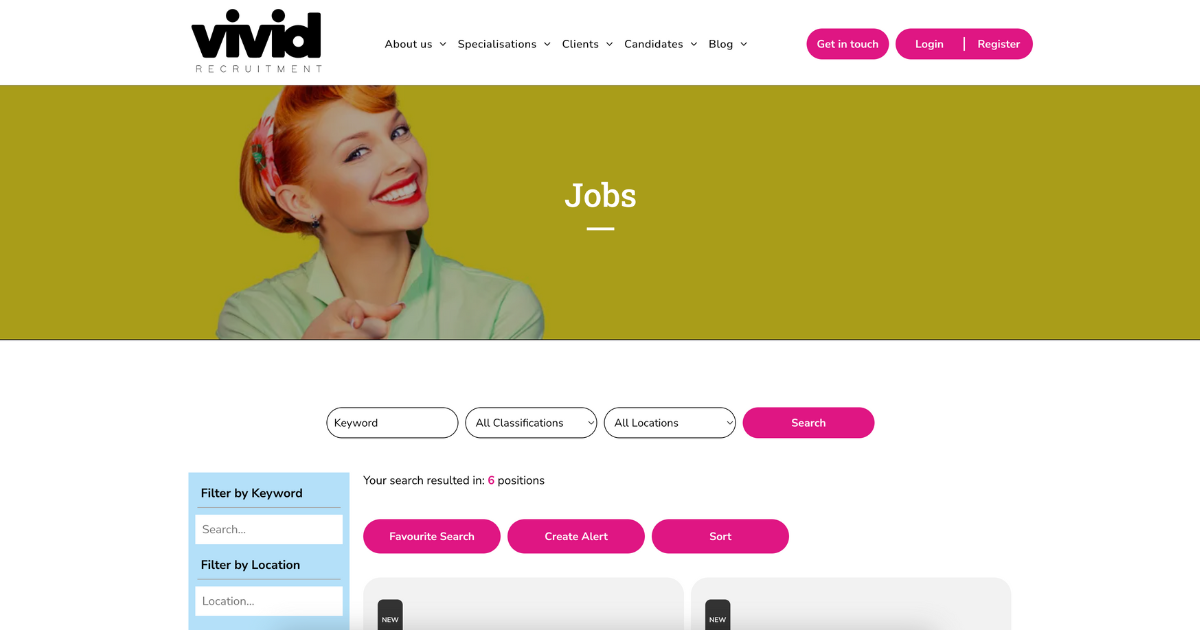 Job Results | Vivid Recruitment