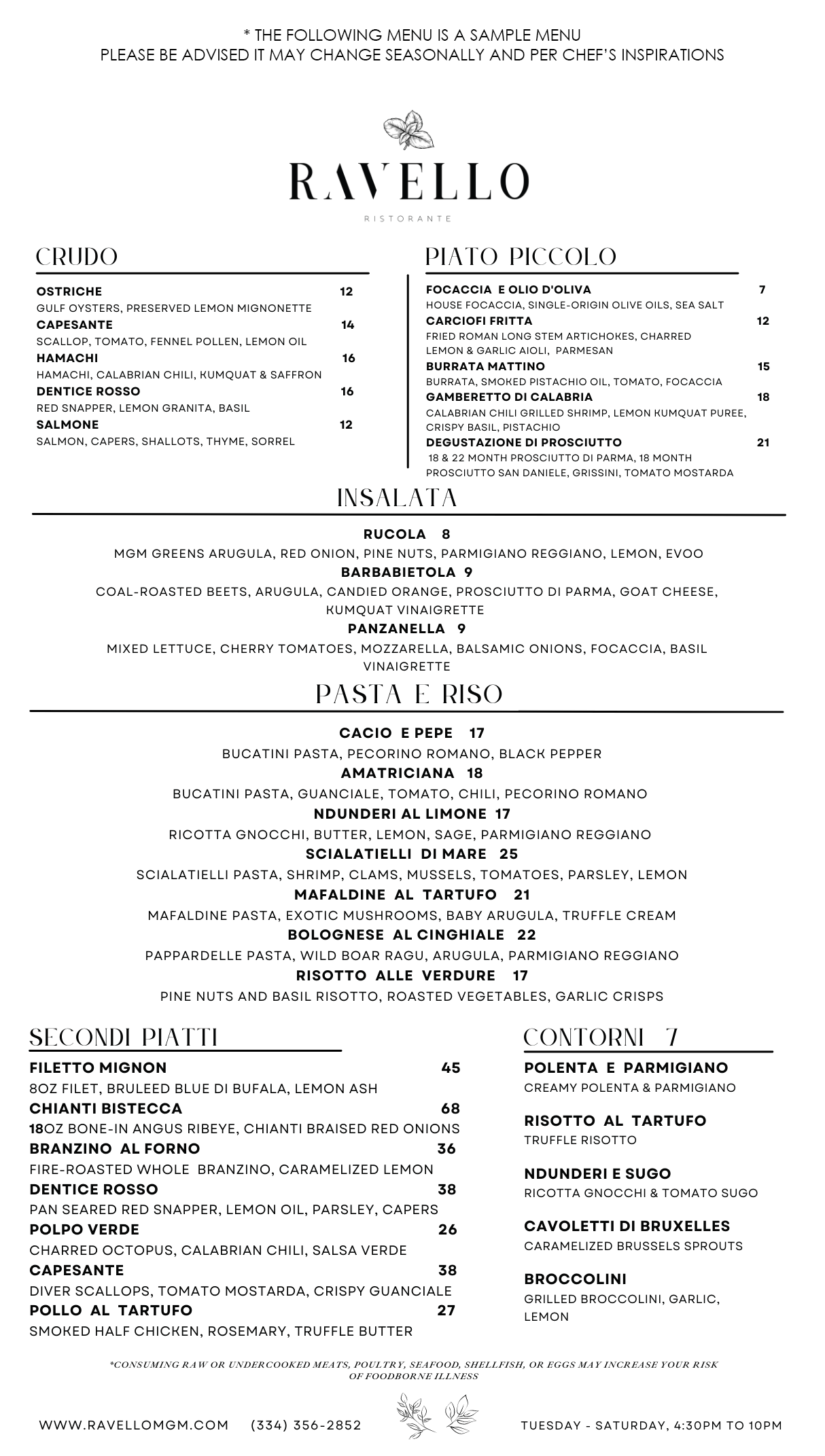 Ravello Ristorante Montgomery AL