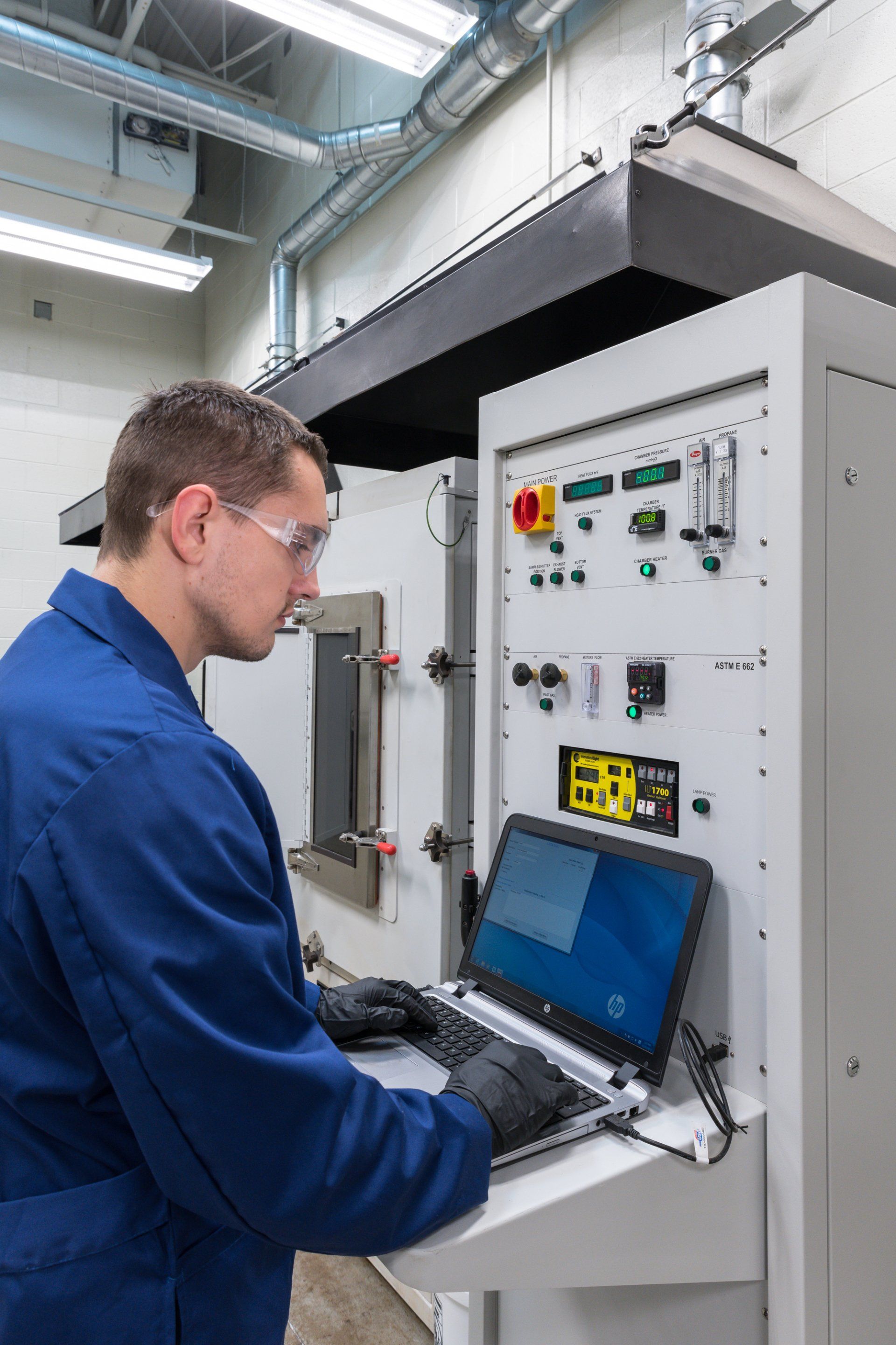 ASTM E662 - Smoke Density Laboratory Testing