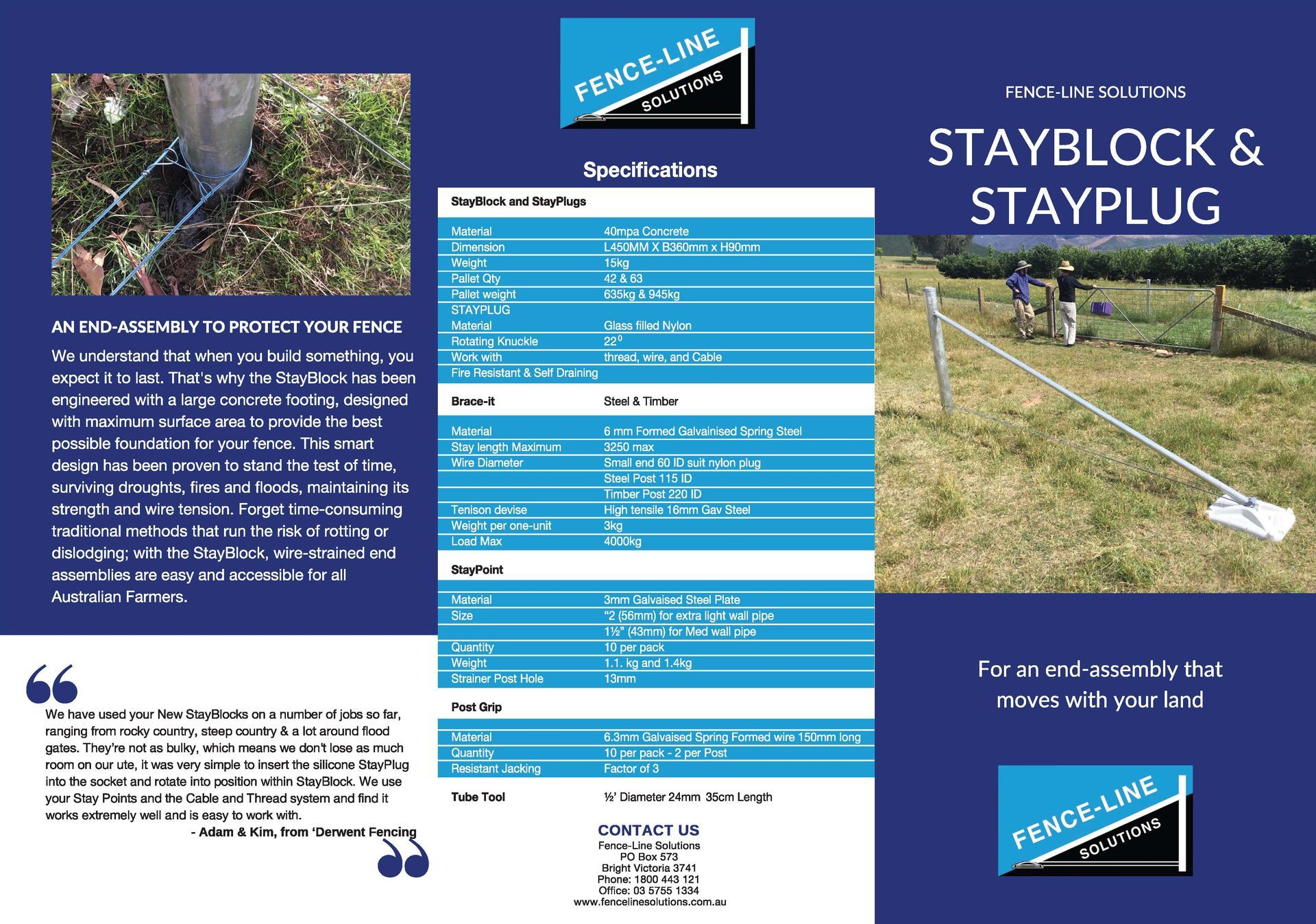 StayBlock and StayPlug | Fence-Line Solutions