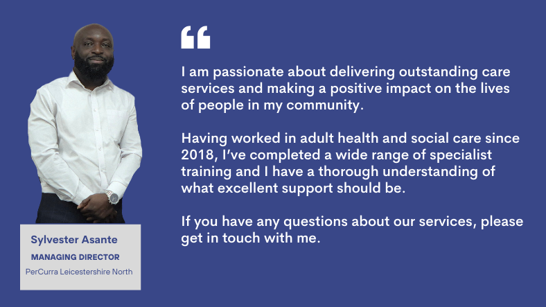 Leicestershire North care at home from PerCurra