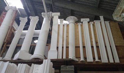 Traditional column installation | The Coving Warehouse