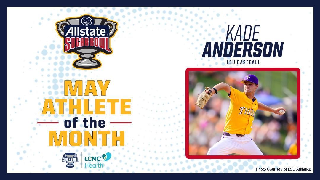 LSU Star Kade Anderson Named Sugar Bowl Athlete of the Month for May
