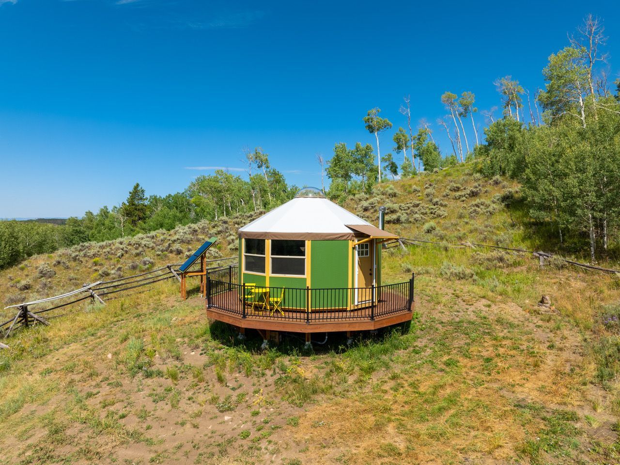 Yonder Yurts | North Fork Canadian Yurt | State Forest State Park, Colorado