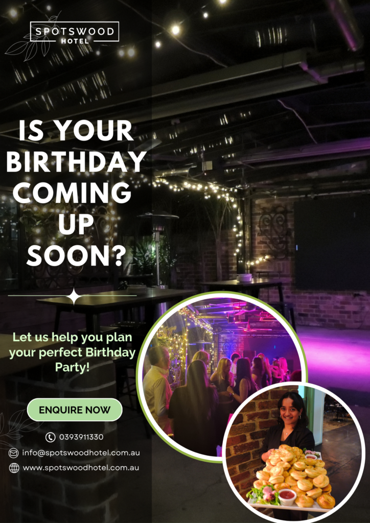 Weekly Events & Promotions | Spotswood Hotel | Melb.