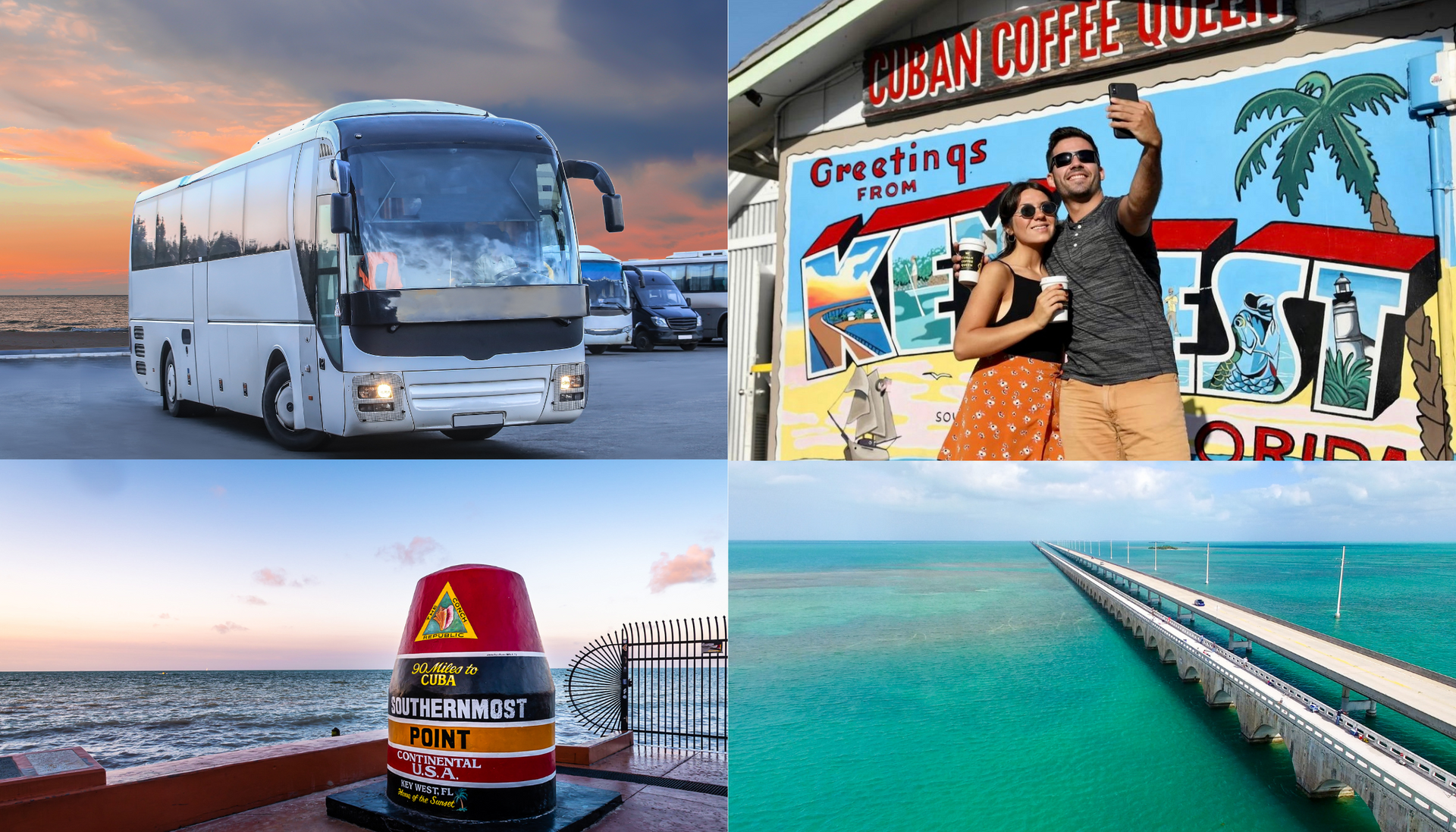 Shuttle from Miami to Key West - Key West bus ride from Miami!