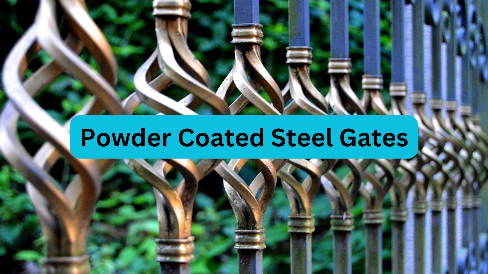 Power-Coated Steel Gate in Orange County California | Orange County ...