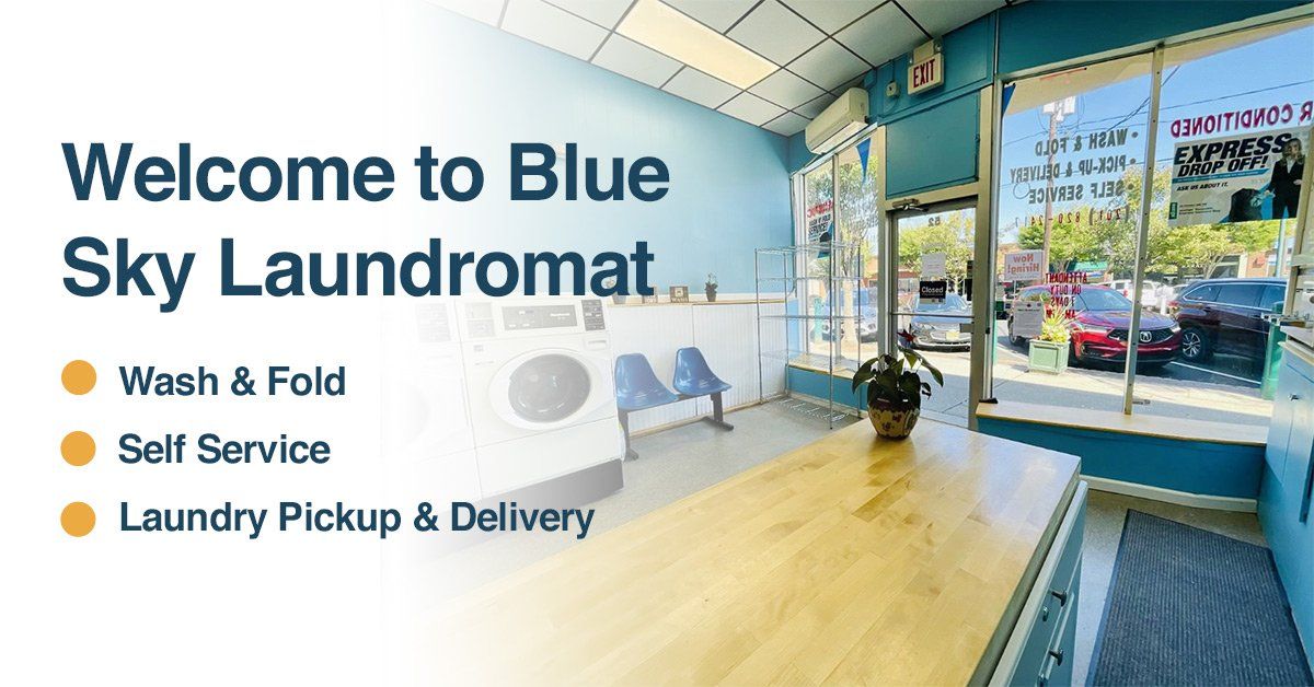 Laundromat Maywood NJ - Self-Serve, Wash & Fold | Blue Sky Laundromat