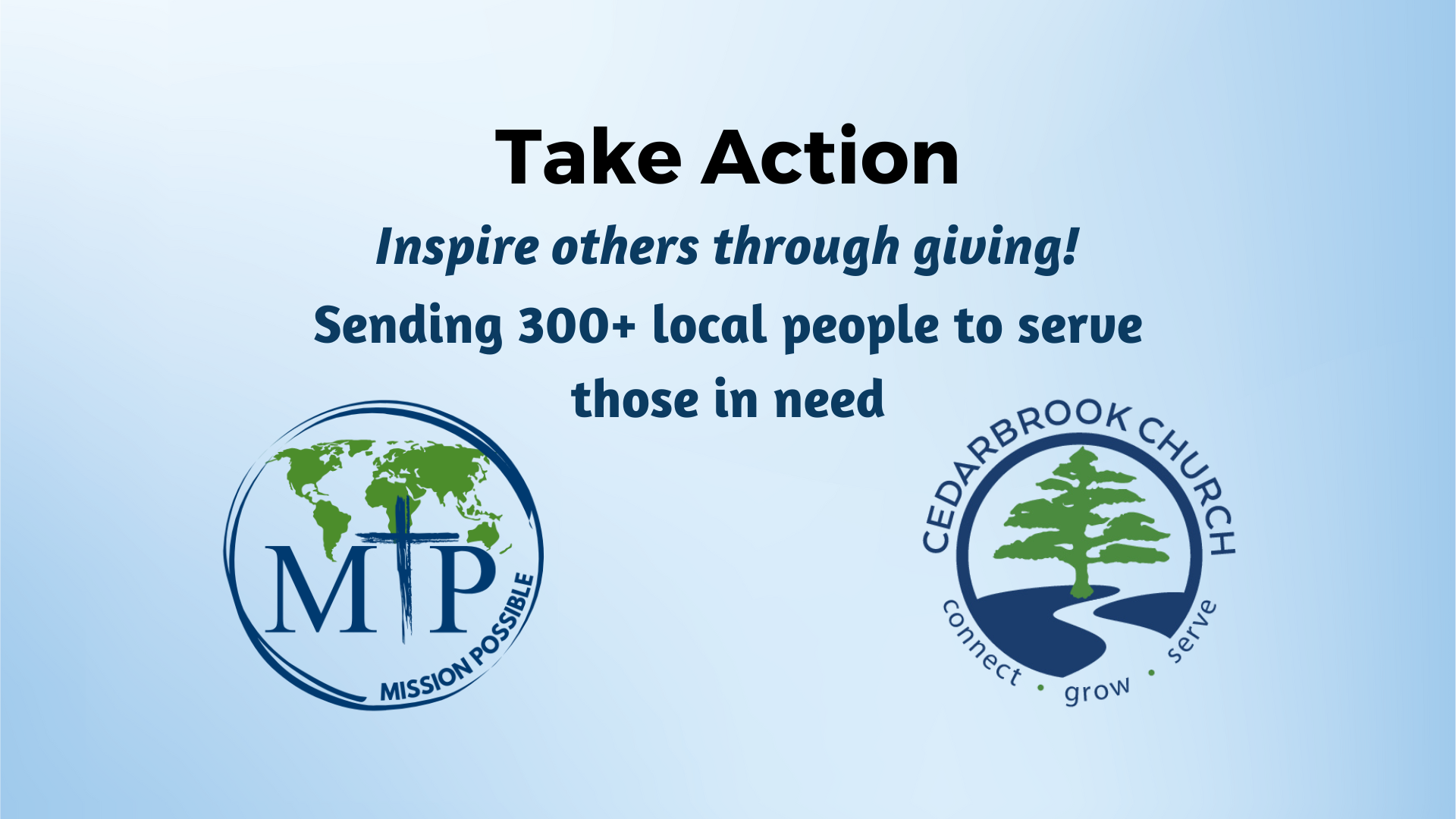 Mission Possible Events | Cedarbrook Church | WI