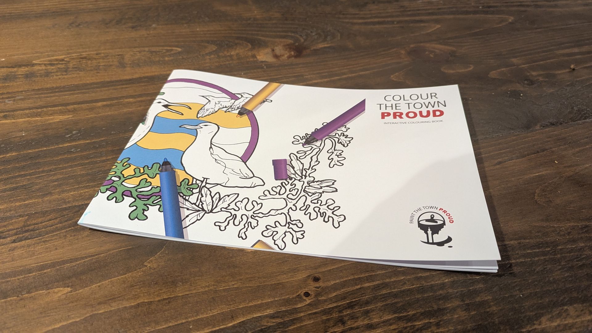 New for 2025 - Colour The Town Proud Colouring Book!