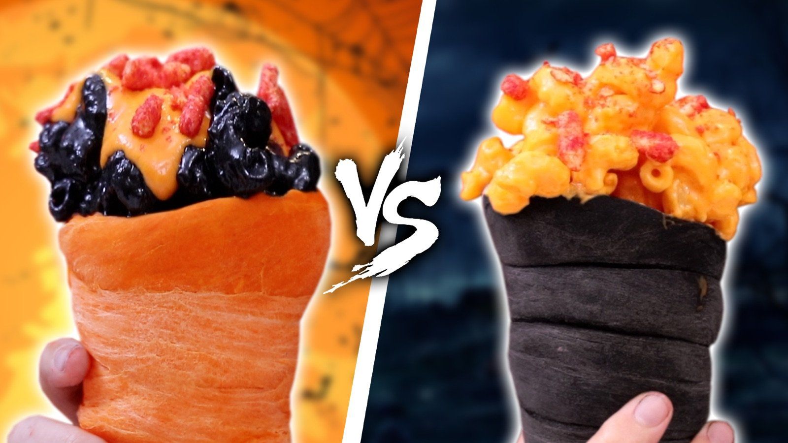 HALLOWEEN MAC N’ CHEESE CONES