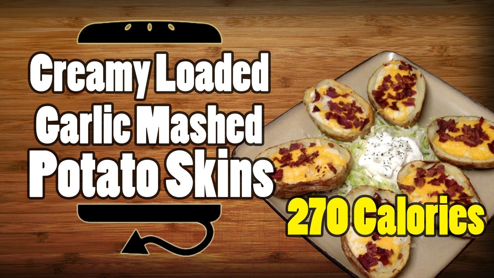 Creamy Garlic Loaded Mashed Potato Skins