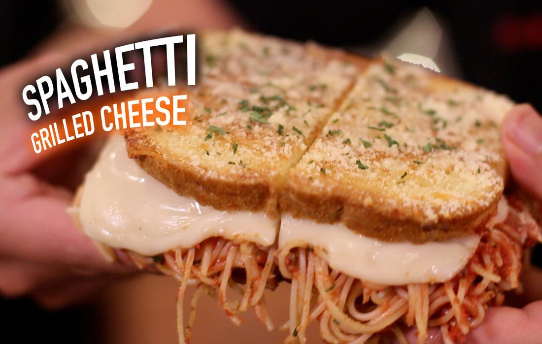 Spaghetti Grilled Cheese