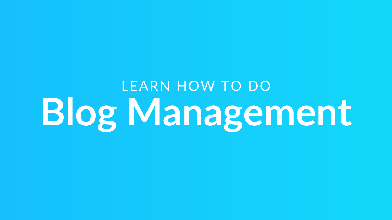 Blog Management with Ease Tutorial | Proventus Digital