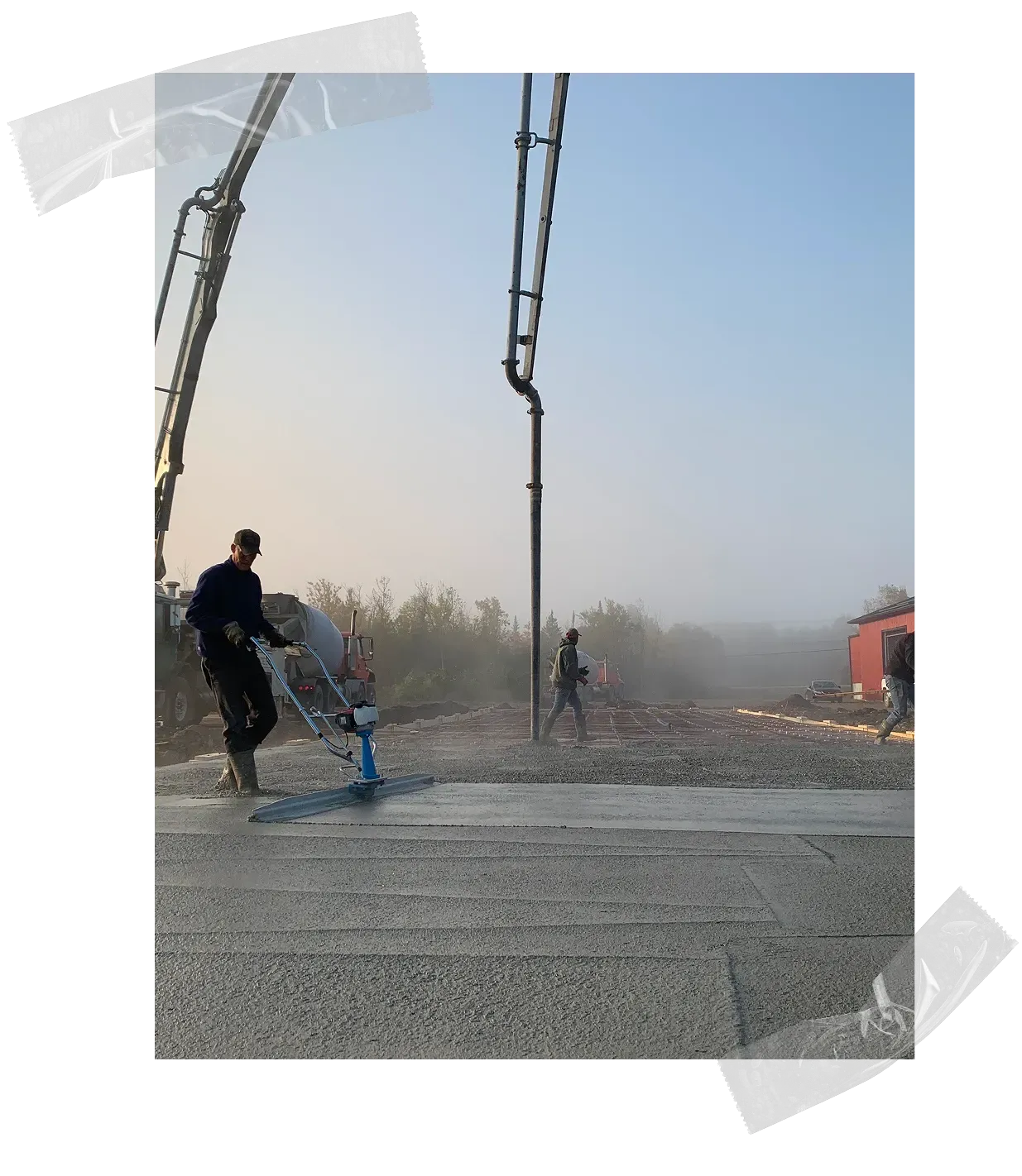 Concrete Floor Pouring & Finishing | Cedar Brook Farm