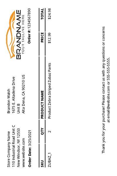 Premium Shipstation Packing Slip Templates For Sale Online