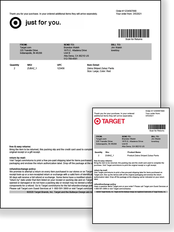 Purchase Download Shipstation Packing Slip Templates