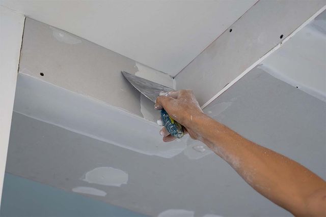 Drywall Garage Ceiling Repair | Shelly Lighting