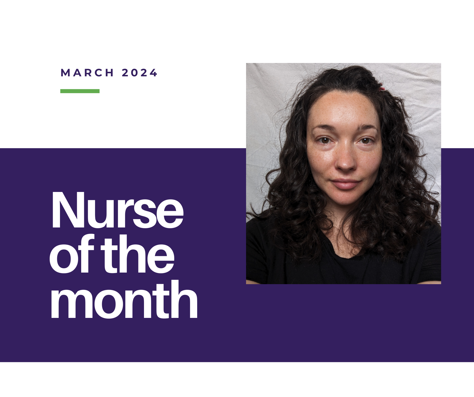 Nurse of the month March 2024 - Rosalyn