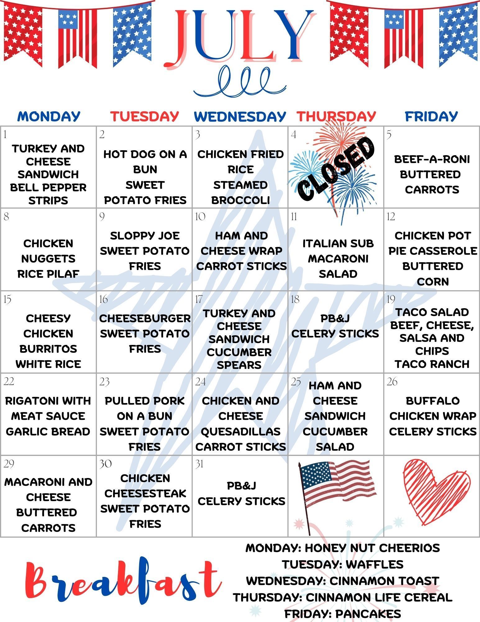 Breakfast & Lunch Menu