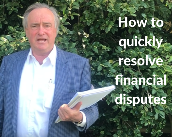How to quickly resolve financial disputes