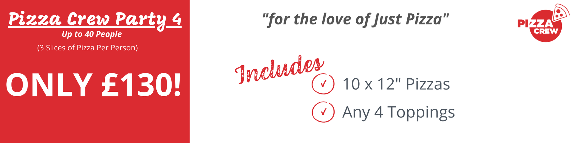 Pizza Party Packages | Pizzacrew