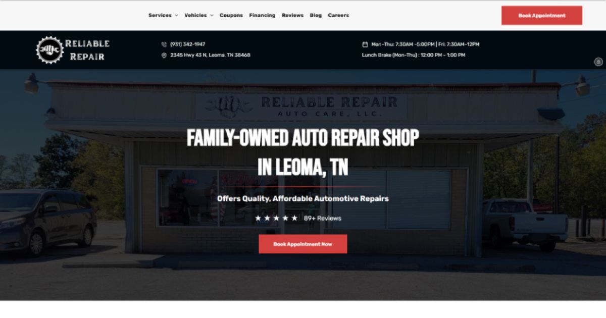 Auto Repair Services in Leoma, TN | Reliable Repair Auto Care