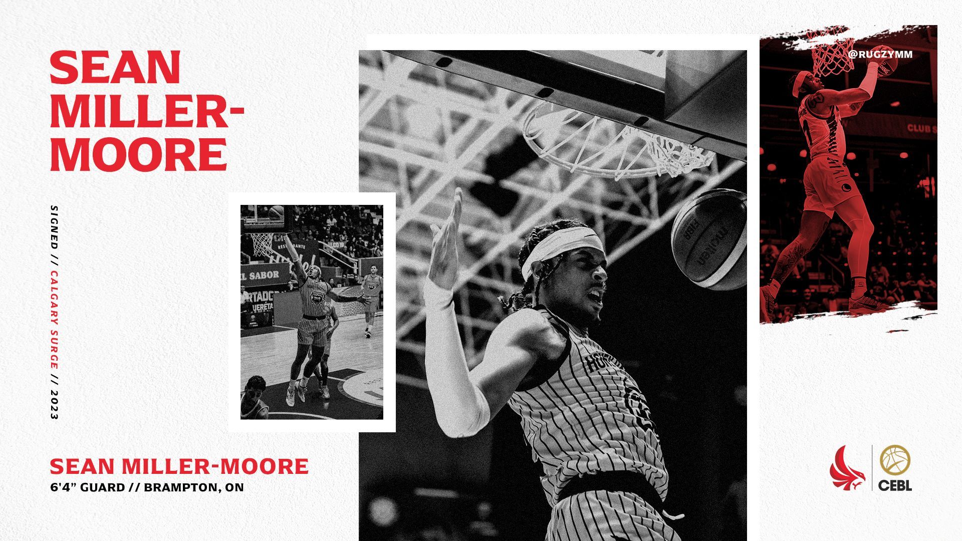 THE CALGARY SURGE SIGN SEAN “RUGZY” MILLER-MOORE, A 6’4’’GUARD FROM ...