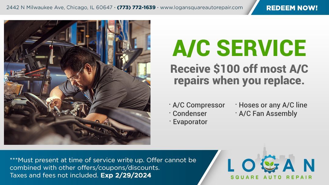 Specials | YOUR #1 Auto Repair Shop in Chicago | Logan Square Auto Repair