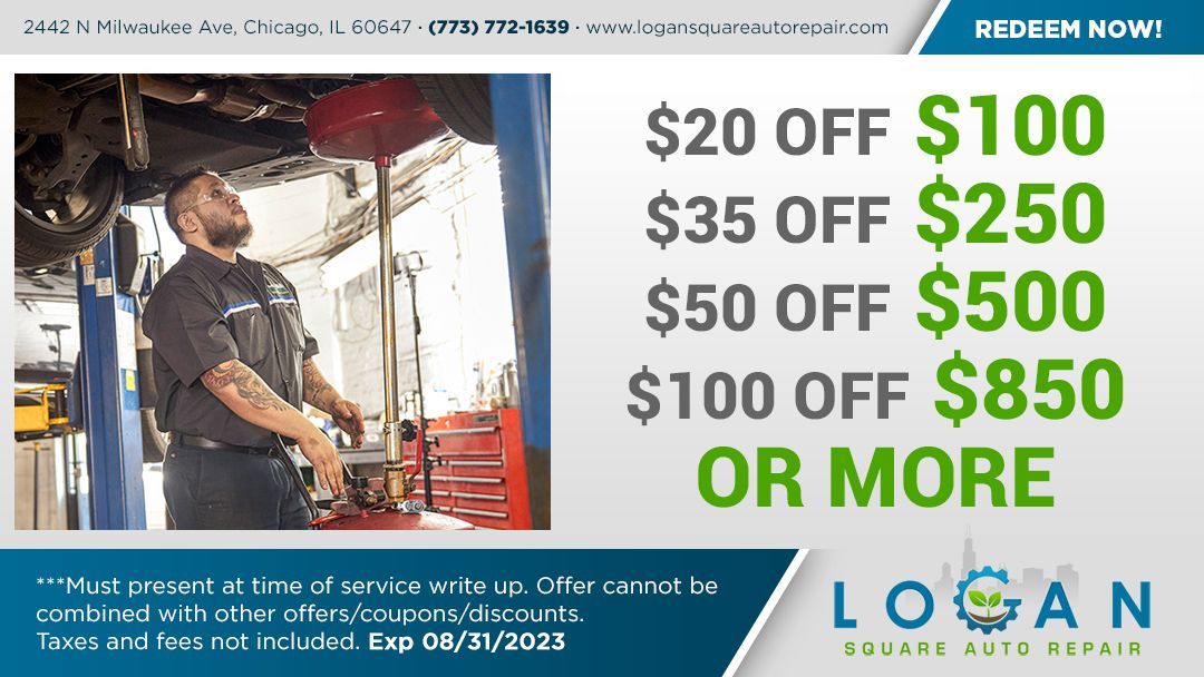Specials | YOUR #1 Auto Repair Shop in Chicago | Logan Square Auto Repair