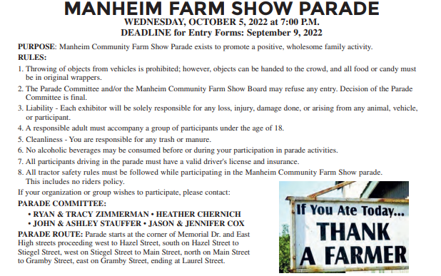 Manheim Community Farm Show