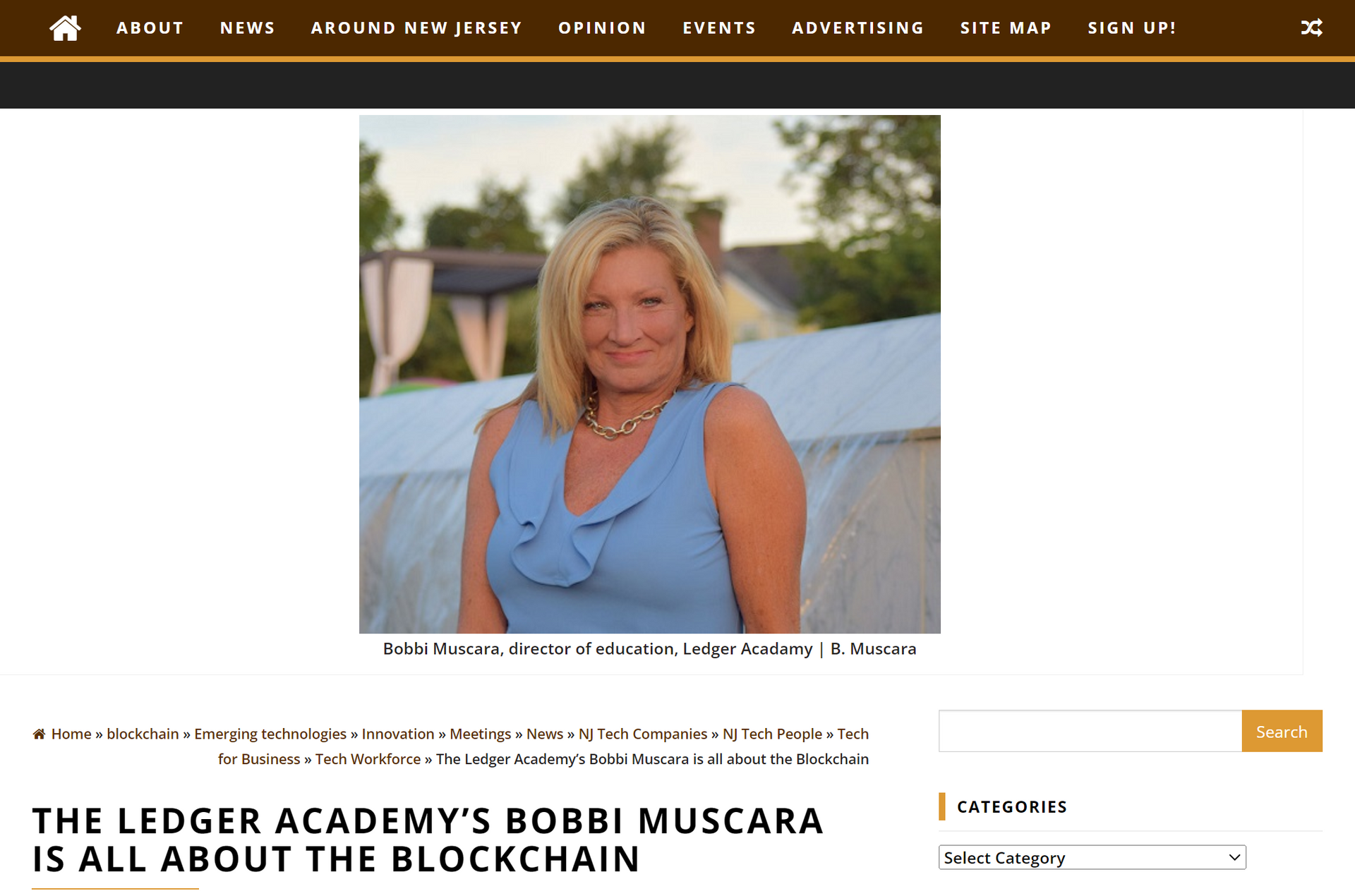 THE LEDGER ACADEMY’S BOBBI MUSCARA IS ALL ABOUT THE BLOCKCHAIN