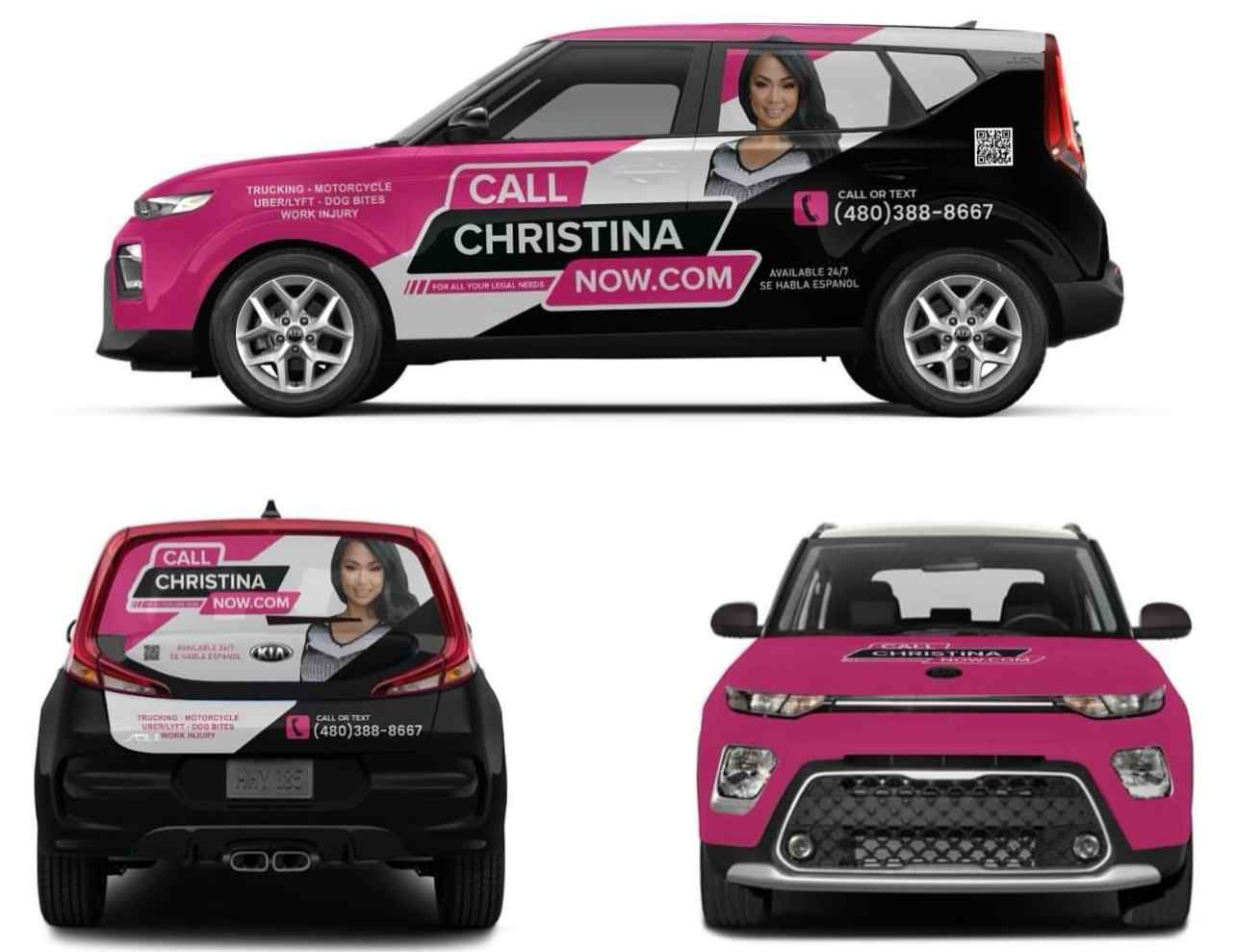 About Us: Pink Car | CALL CHRISTINA NOW