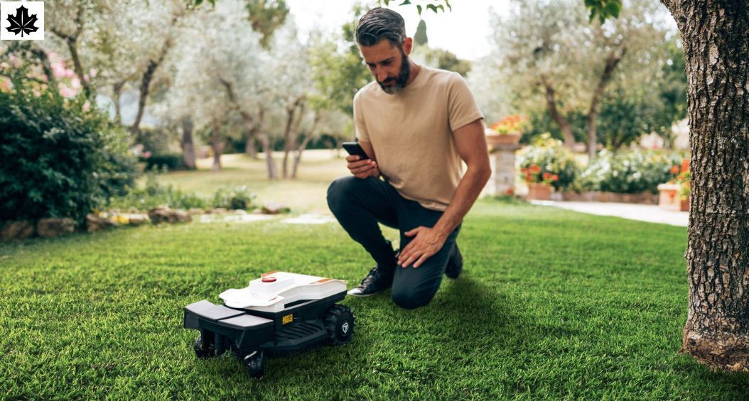 Installing wire for robot mowers