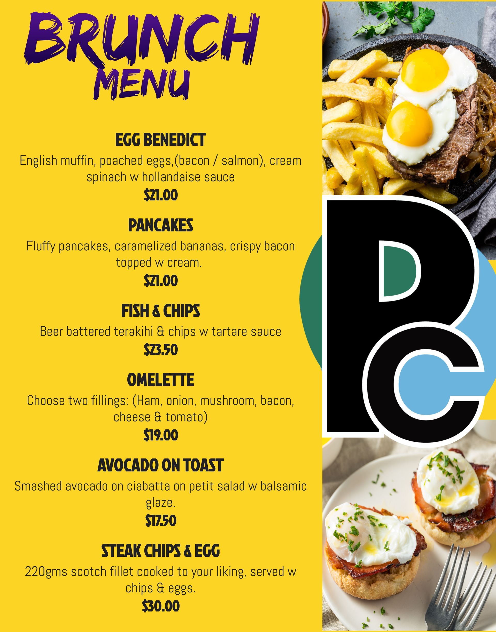 Function Room Menus at The Porirua Club