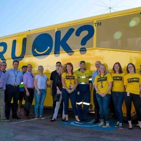 Bristow: Bristow and Ichthys Project staff up-lifted by giant yellow bus