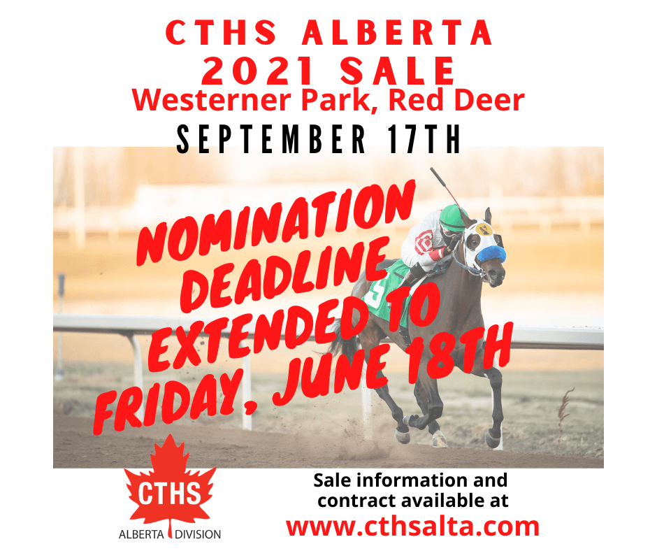 CTHS Alberta 2021 Sale nomination deadline update