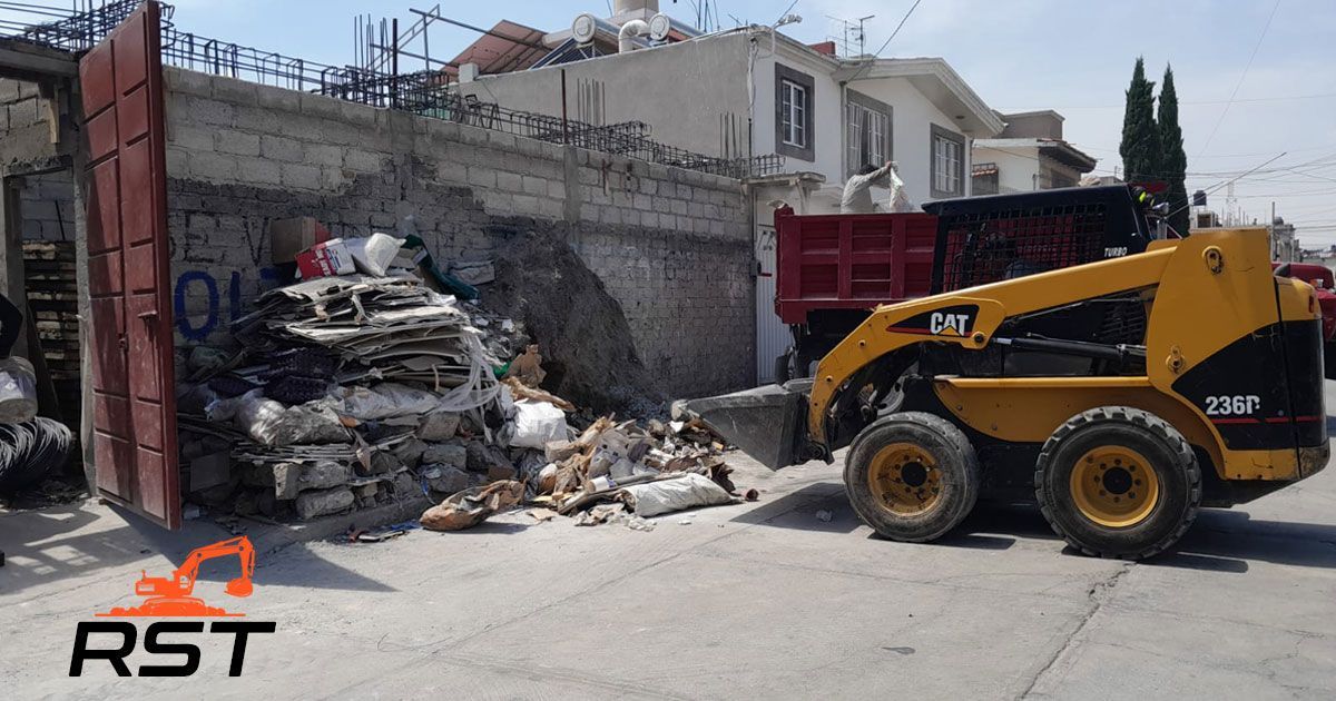 Retiro de escombros manual y con maquinaria