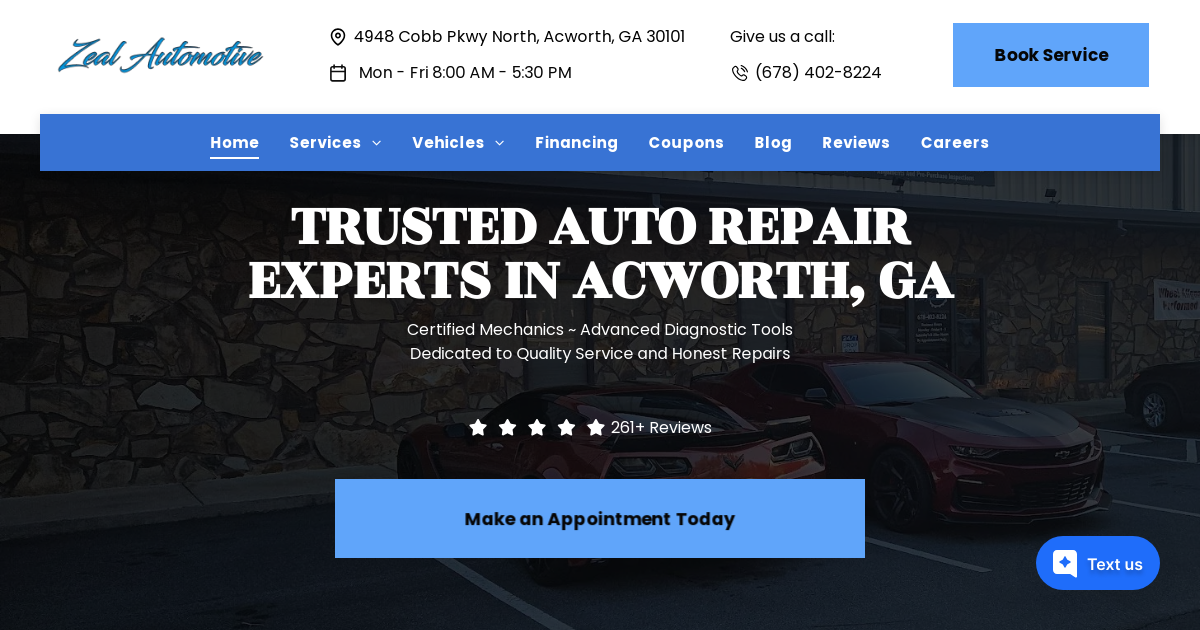 Auto Repair in Acworth, GA | Zeal Automotive